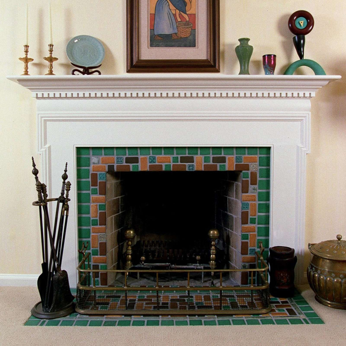 green fire surround