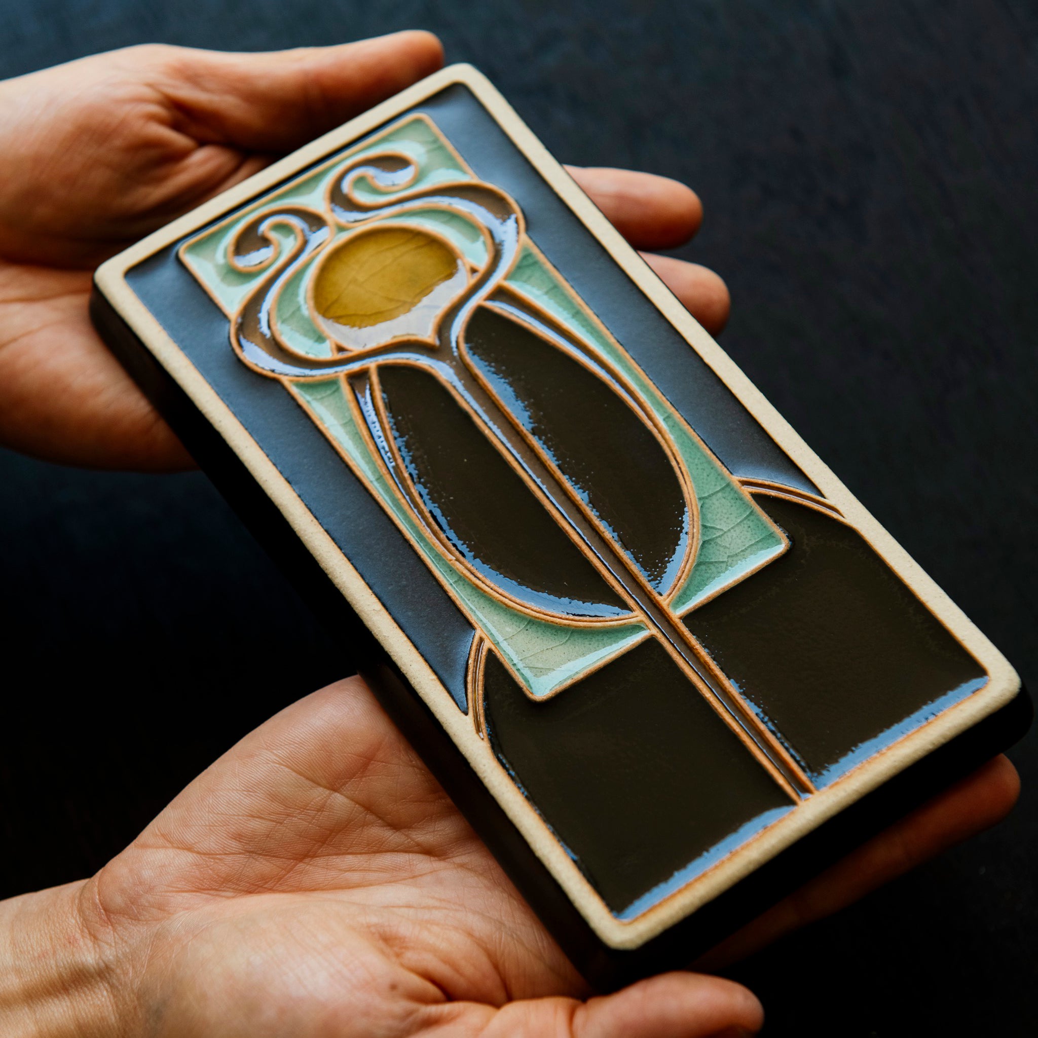 Hand-Painted Stickley Tile – Pewabic Pottery