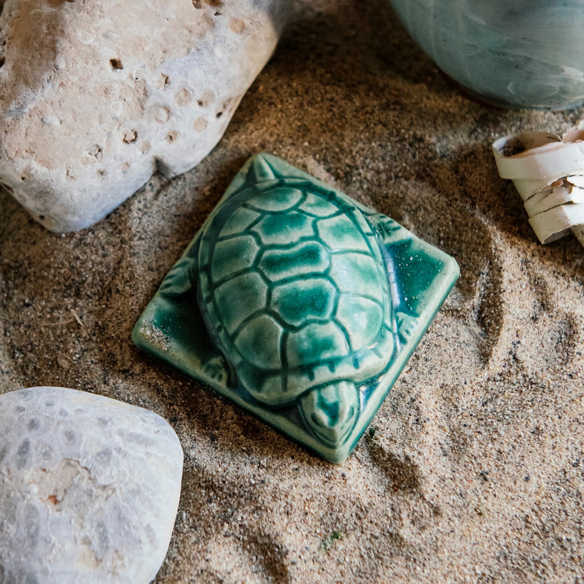Turtle Paperweight – Pewabic Pottery