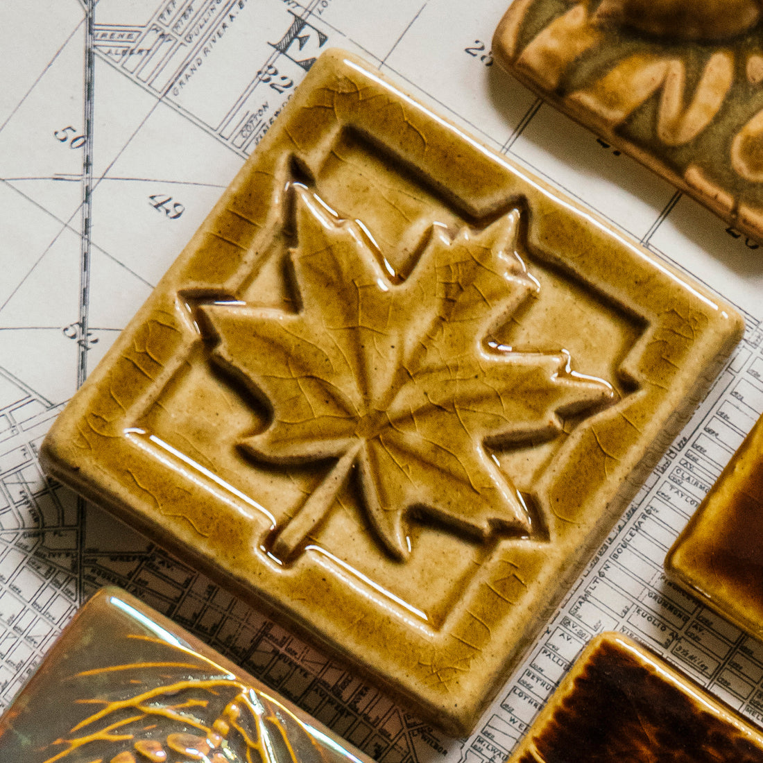 Maple Leaf Tile – Pewabic Pottery