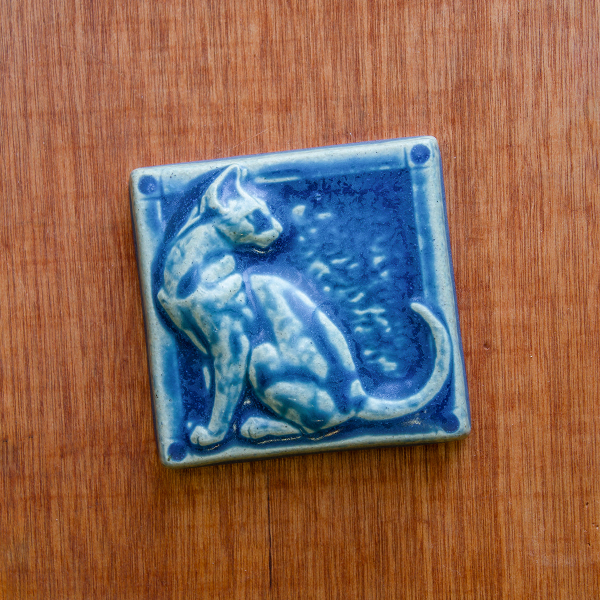 3D Cat Tile – Pewabic Pottery