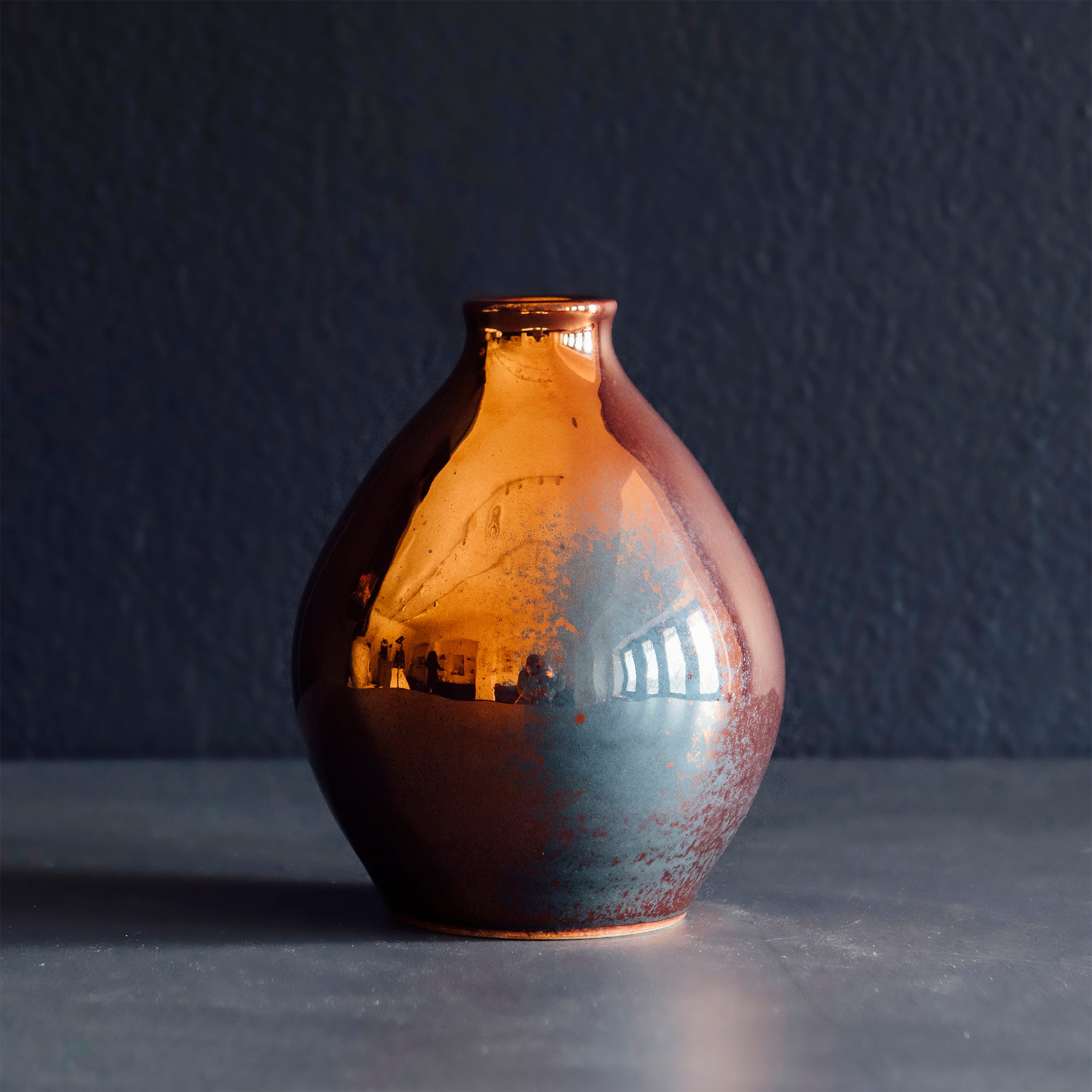 Teardrop Vase | Iridescent – Pewabic Pottery