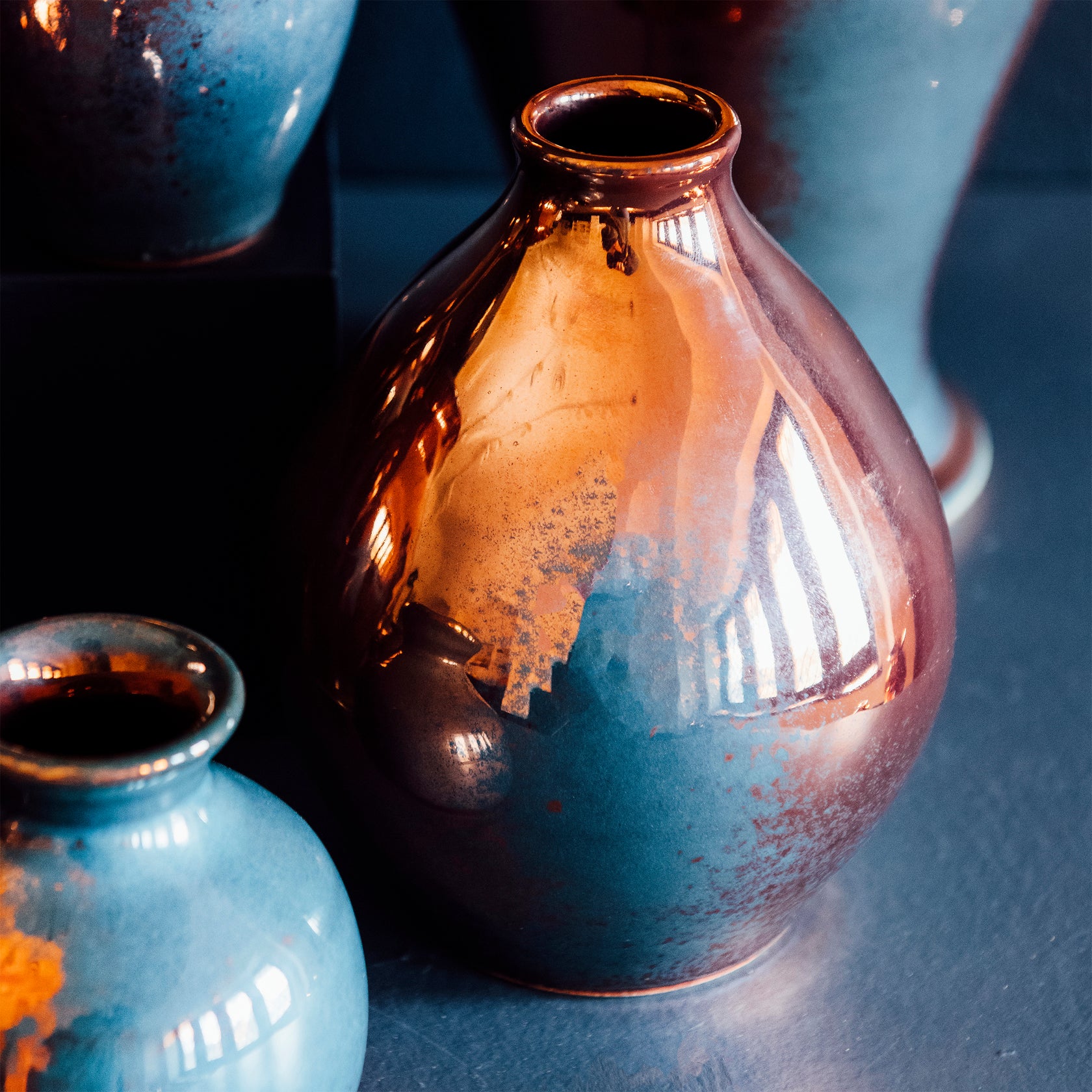 Teardrop Vase | Iridescent – Pewabic Pottery