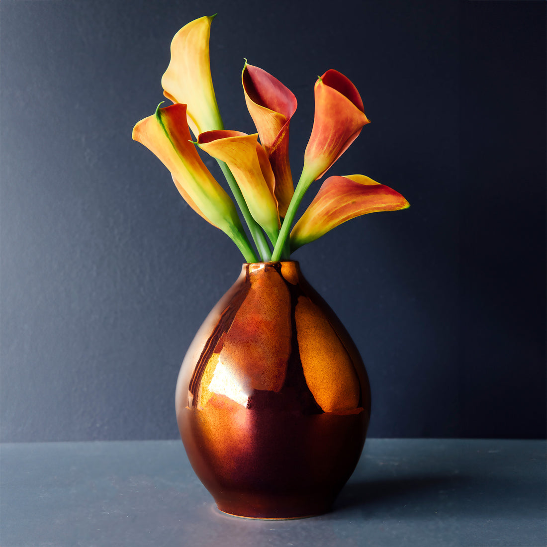 Teardrop Vase | Iridescent – Pewabic Pottery