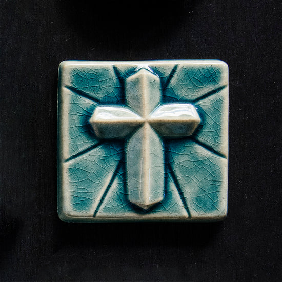 Mario's Cross Tile – Pewabic Pottery