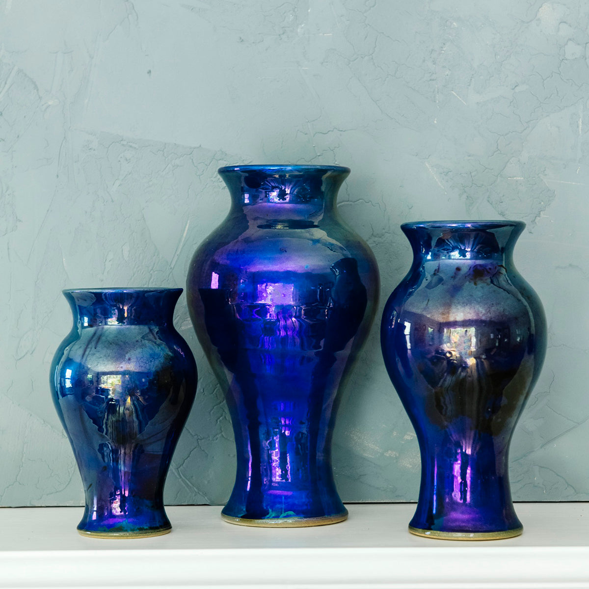 Medium Classic Vase | Iridescent – Pewabic Pottery