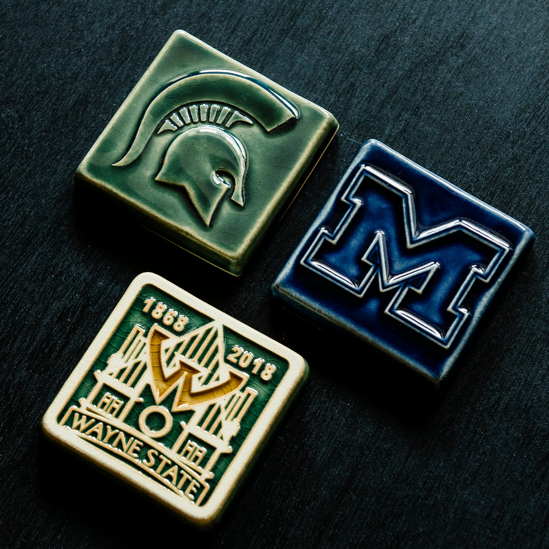 Michigan State University Spartan Tile – Pewabic Pottery