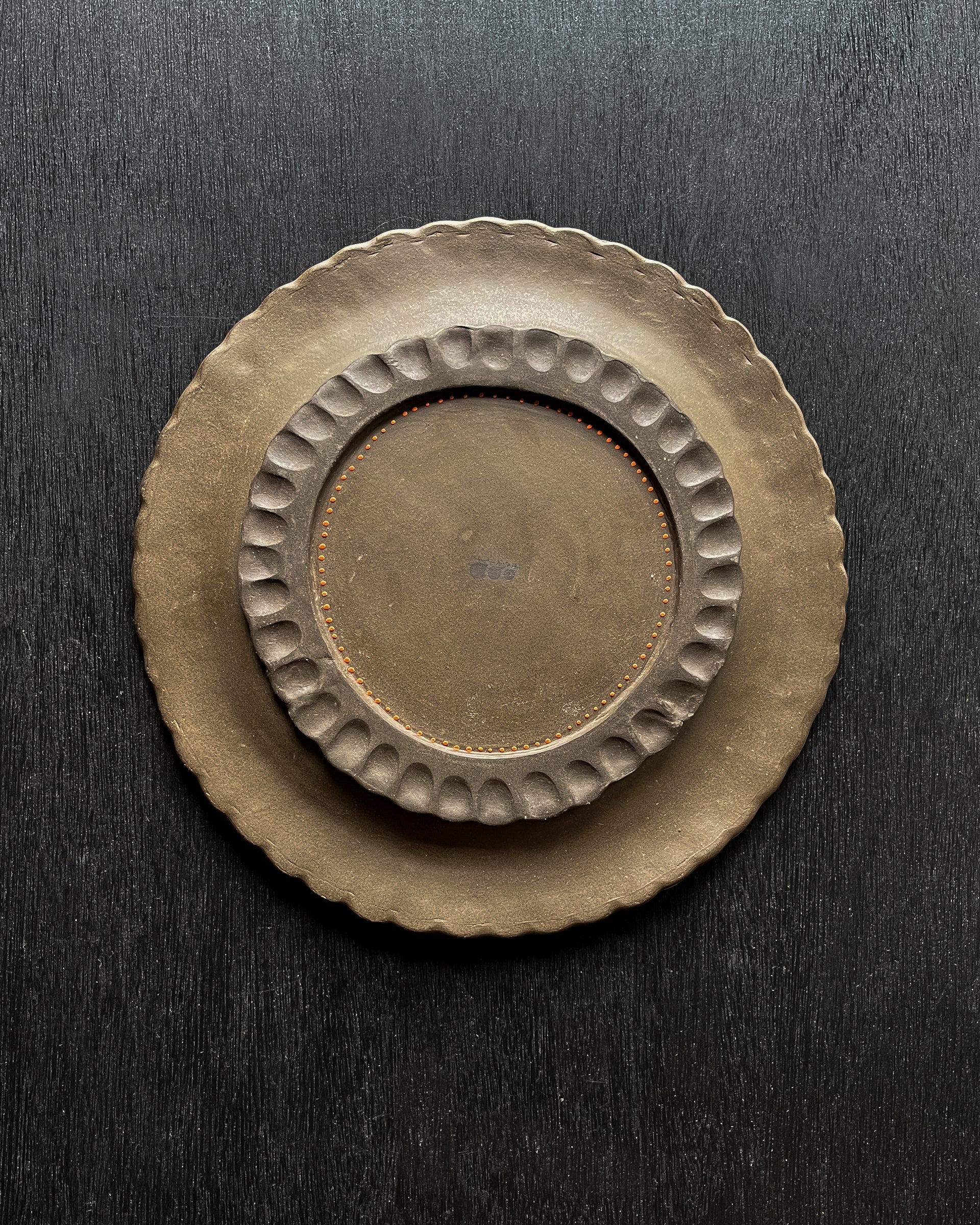 Pinfeather Art Studio | Nocturnal Pollinators Plate – Pewabic Pottery