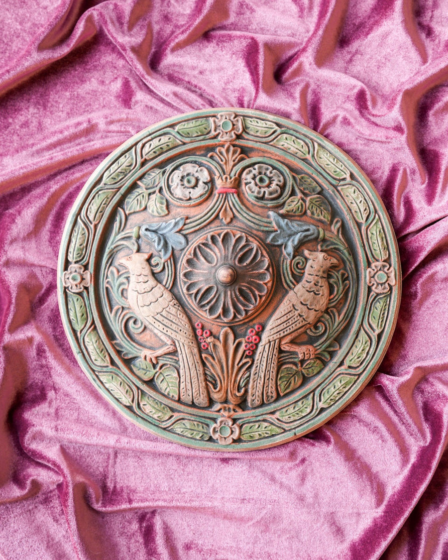 Ellison | Bird Rondelle Tile – Pewabic Pottery