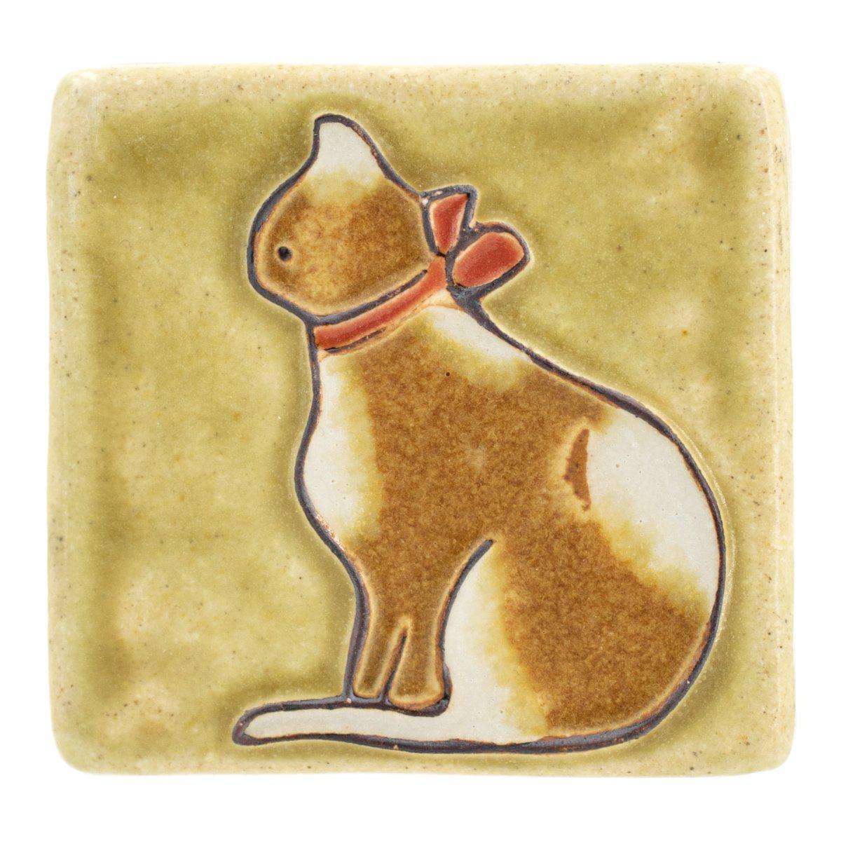 Cat Tile | Hand-Painted – Pewabic Pottery