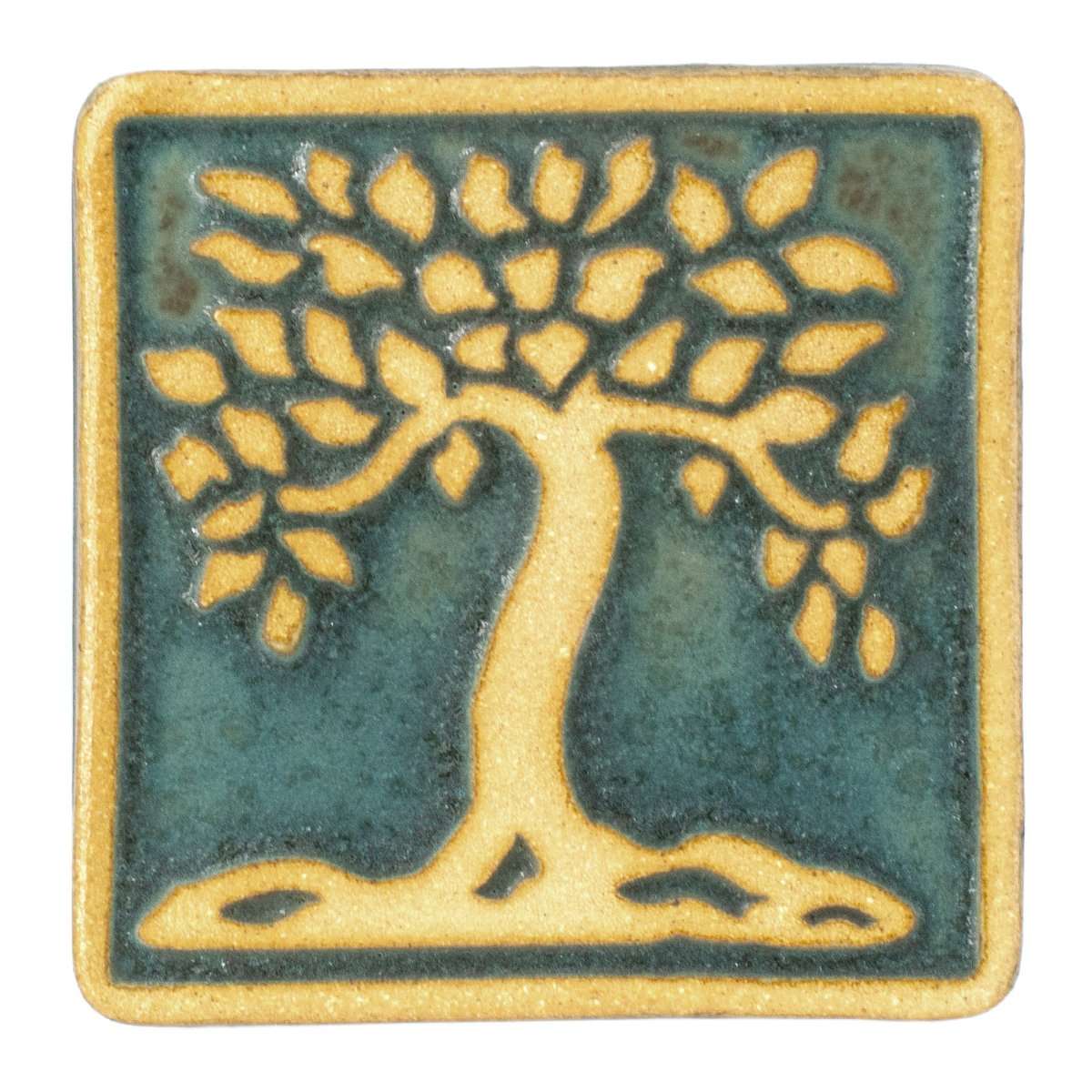 Botanical Tree Tile, Two-Tone – Pewabic Pottery