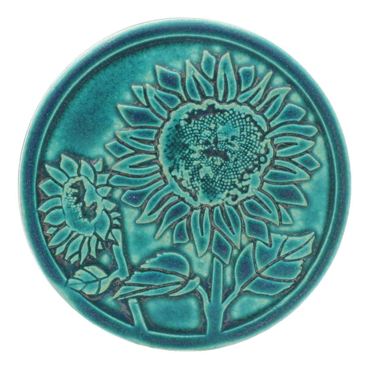 Sunflower Trivet Tile – Pewabic Pottery