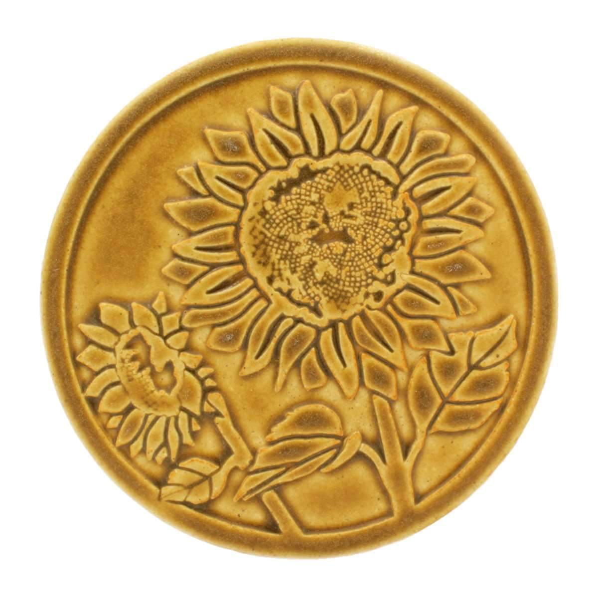 Sunflower Trivet Tile – Pewabic Pottery
